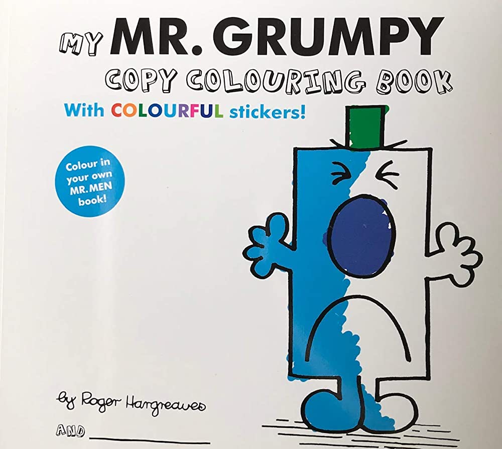 Mr. Men - My Mr. Grumpy Colouring Book With Colourful Stickers – AUC ...